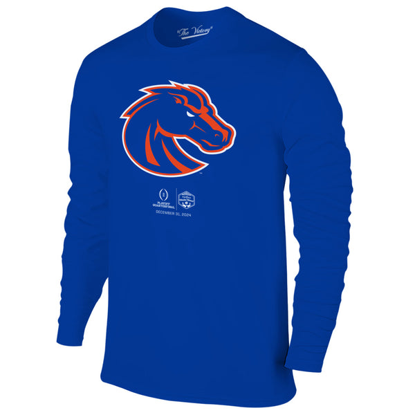 NCAA Boise State Broncos Retro Brand 2024 Fiesta Bowl Logo Long Sleeve ...