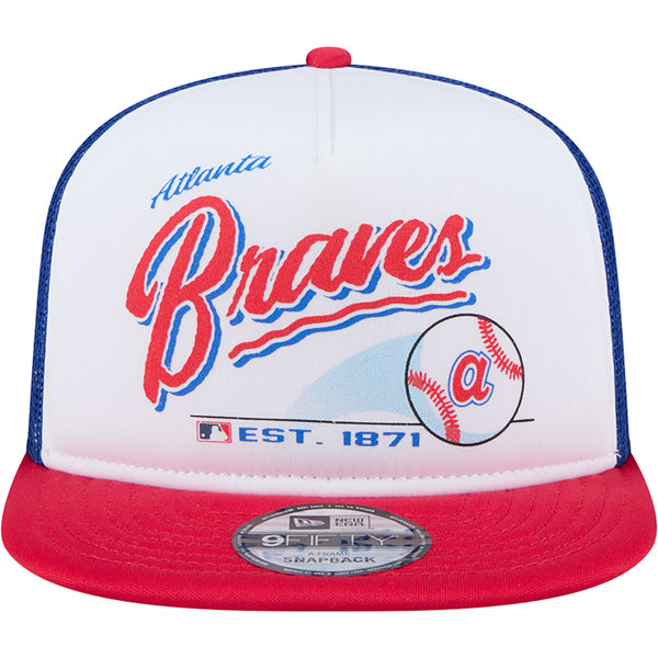 MLB Atlanta Braves New Era Retro Script 9FIFTY A-Frame Snapback Hat ...