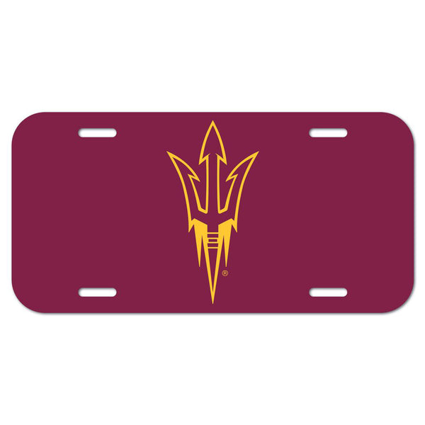 NCAA Arizona State Sun Devils WinCraft Logo Plastic License Plate ...
