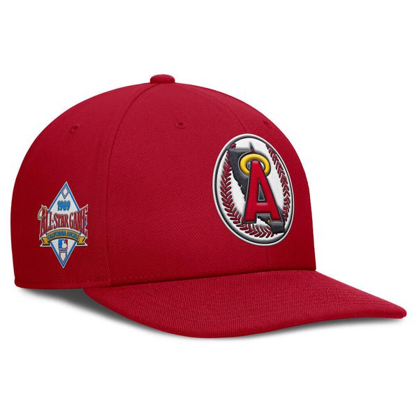 MLB Los Angeles Angels Nike Coopertsown Dri-Fit Snapback Hat - Red ...