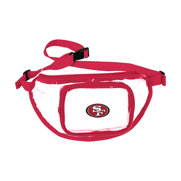 NFL San Francisco 49ers Logo Brands Clear Gameday Fanny Pack - Just Sports