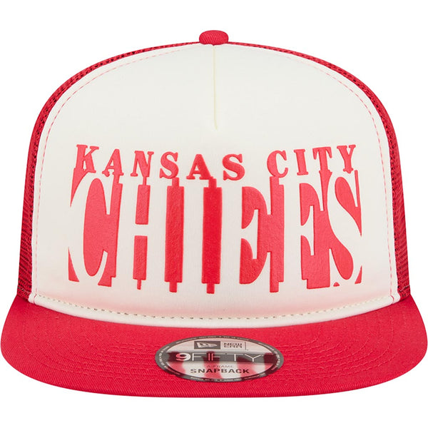 NFL Kansas City Chiefs New Era Team Cutout 9FIFTY A-Frame Snapback Hat ...