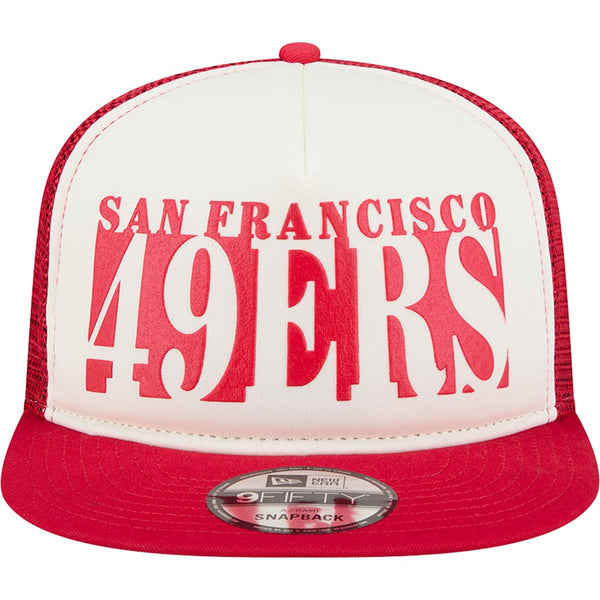 NFL San Francisco 49ers New Era Team Cutout 9FIFTY A-Frame Snapback Hat ...