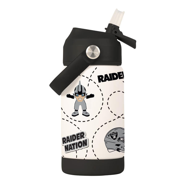 NFL Las Vegas Raiders Kids Logo Brands 12oz Bottle - Just Sports