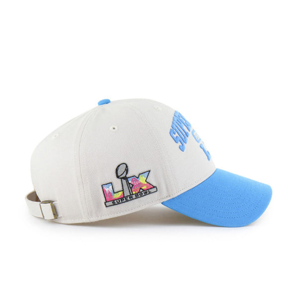 NFL Super Bowl LX '47 Broke Line MVP Adjustable Hat - Ivory - Just Sports