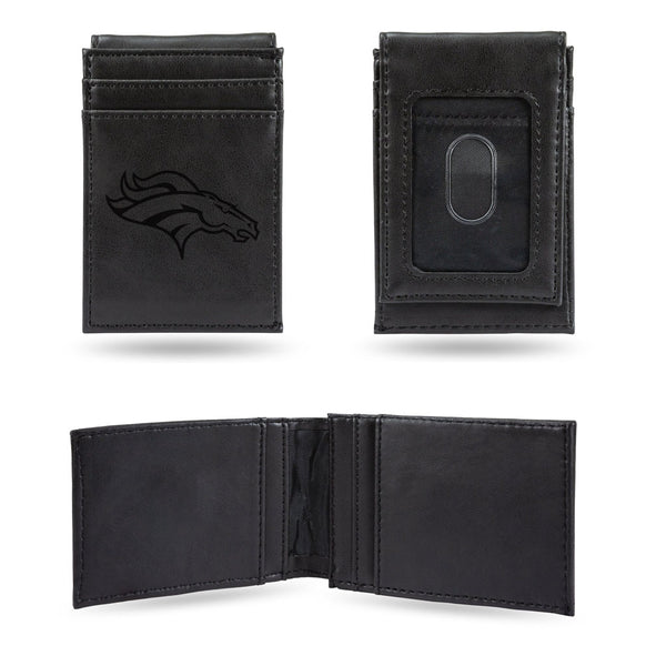 NFL Denver Broncos Rico Front Pocket Wallet - Black - Just Sports