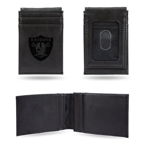NFL Las Vegas Raiders Rico Front Pocket Wallet - Black - Just Sports