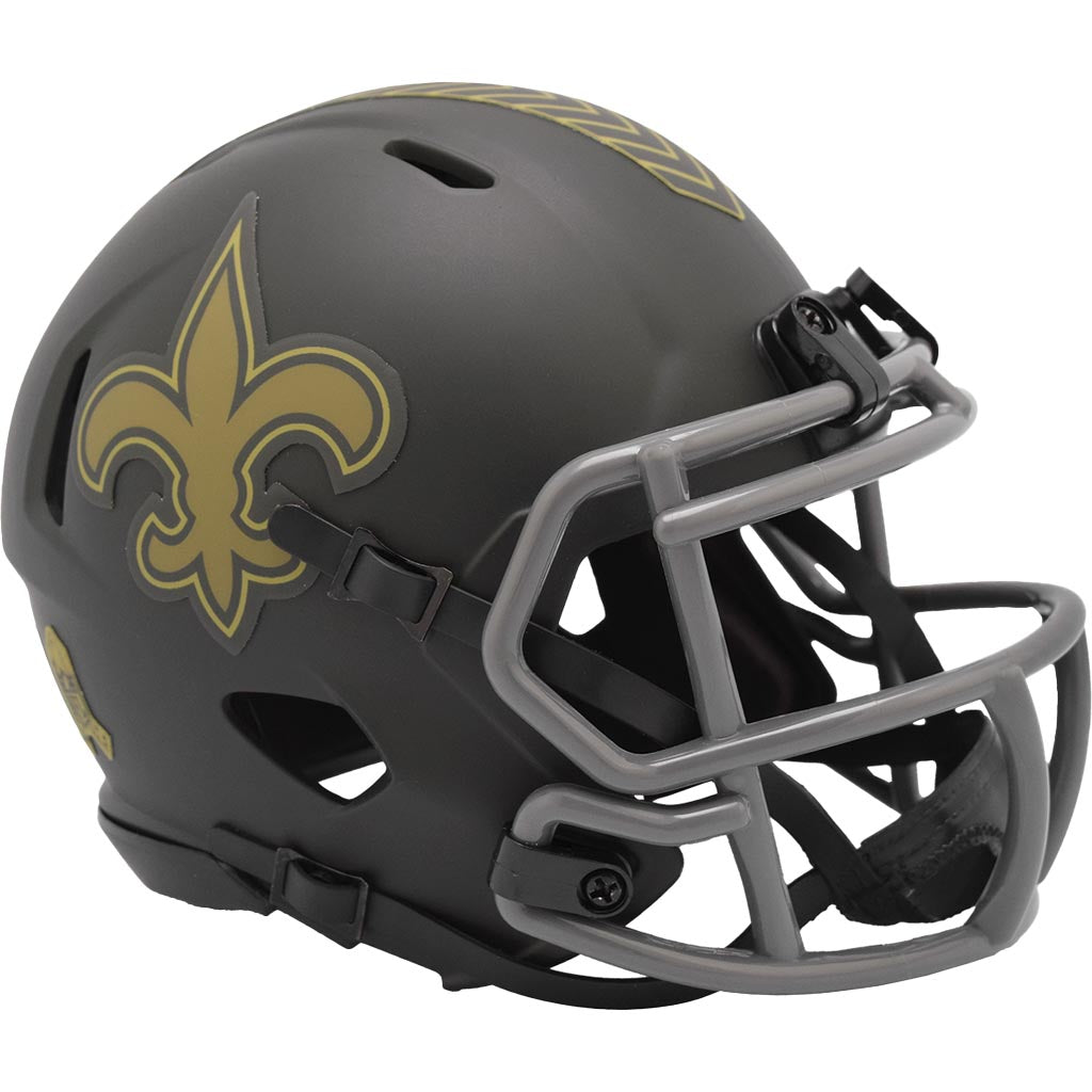 NFL New Orleans Saints Riddell 2025 Salute to Service Mini Speed Helme ...