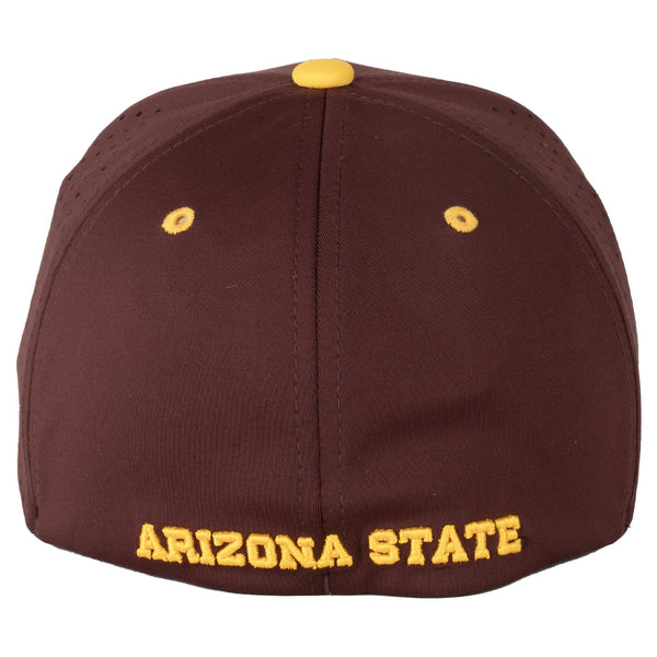 NCAA Arizona State Sun Devils CapX Flow X1 Flex Fit Hat - Maroon - Just ...