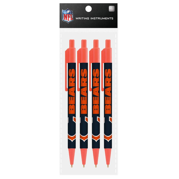 NFL Chicago Bears Mojo 4-Pack Retractable Pens - Just Sports