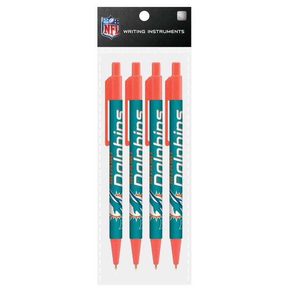 NFL Miami Dolphins Mojo 4-Pack Retractable Pens - Just Sports