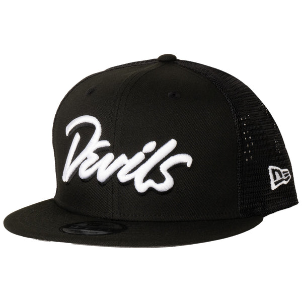 NCAA Arizona State Sun Devils New Era Script Black & White Trucker 9FI ...