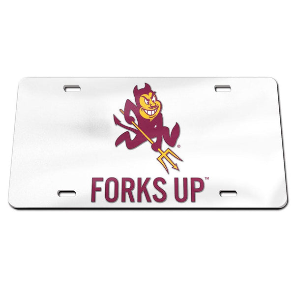 NCAA Arizona State Sun Devils WinCraft Slogan Acrylic License Plate ...