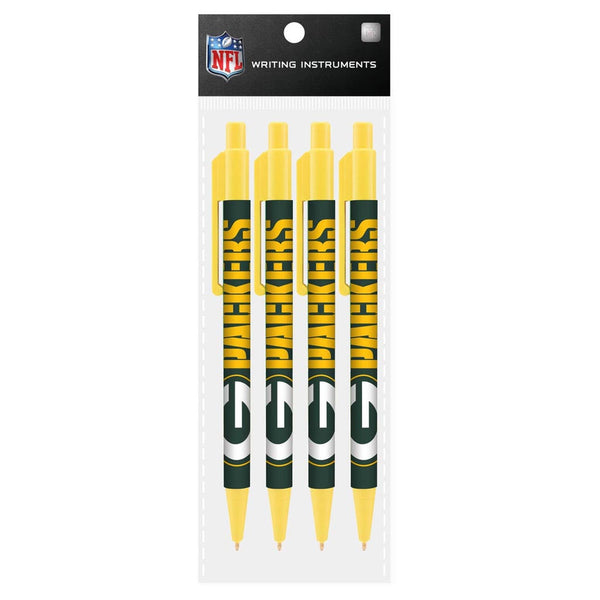 NFL Green Bay Packers Mojo 4-Pack Retractable Pens - Just Sports