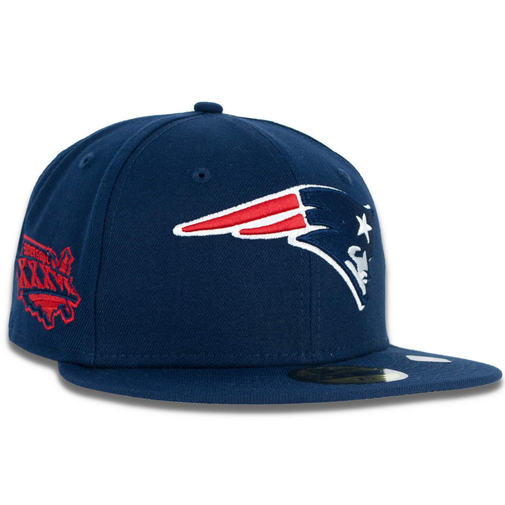 NFL New England Patriots New Era Super Bowl XXXVI Patch 59FIFTY Fitted ...